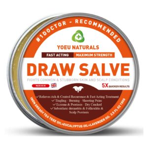 tea tree draw salve cream ointment, jock itch, hand foot, tinea versicolor, itchy feet, butt, anal itch, rosacea, psoriasis, heat rash, hidradenitis, treat relieve - itchy, soothing dry skin healing