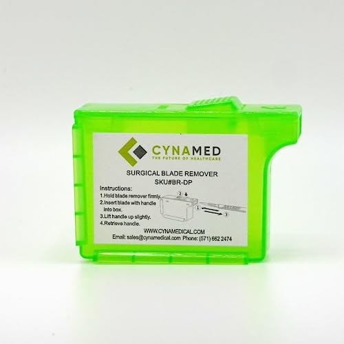 Cynamed Scalpel Blade Remover, Handheld Disposable Sharps Container (1)