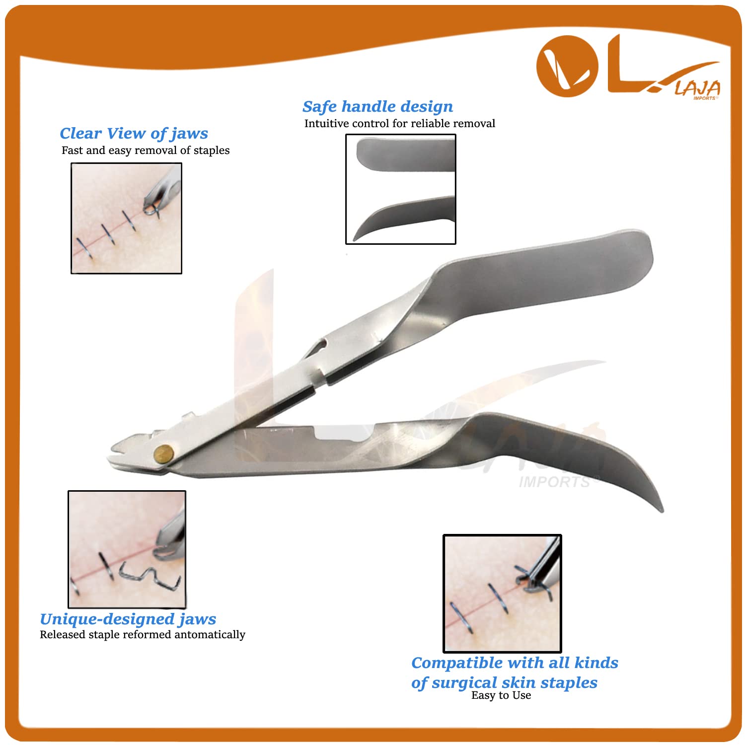 LAJA Imports Skin Staple Remover Kit