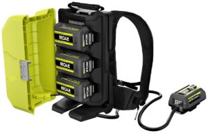 ryobi 40v backpack battery power supply extender (tool only- batteries not included)