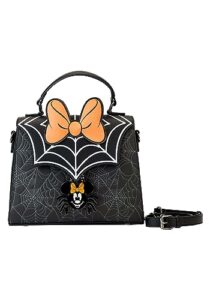 loungefly disney minnie mouse spider crossbody bag