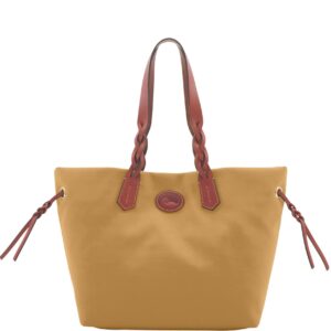 dooney & bourke handbag, nylon shopper tote - khaki