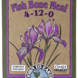 Down to Earth Organic Fish Bone Meal Fertilizer Mix 4-12-0, 1 lb