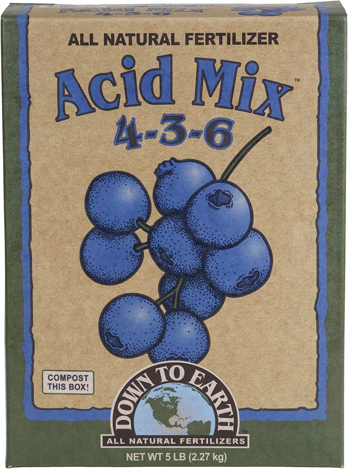 Organic Down to Earth All Natural Acid Mix 4-3-6 5lb