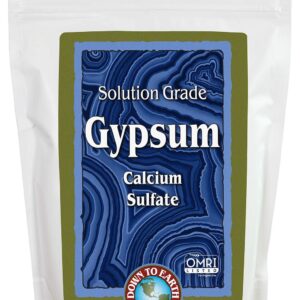 Down to Earth OMRI Organic Solution Grade Gypsum, 1 lb