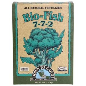 down to earth organic bio-fish fertilizer mix 7-7-2, 5 lb