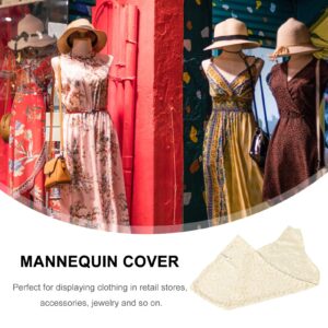 ULTECHNOVO Mannequin Stretch Cover Female Mannequin Lace Fabric Cover: Dressmaker Form Model Display Fitting Styling Tool for Designer Retail Boutique Store Complexion Female Mannequin Cover