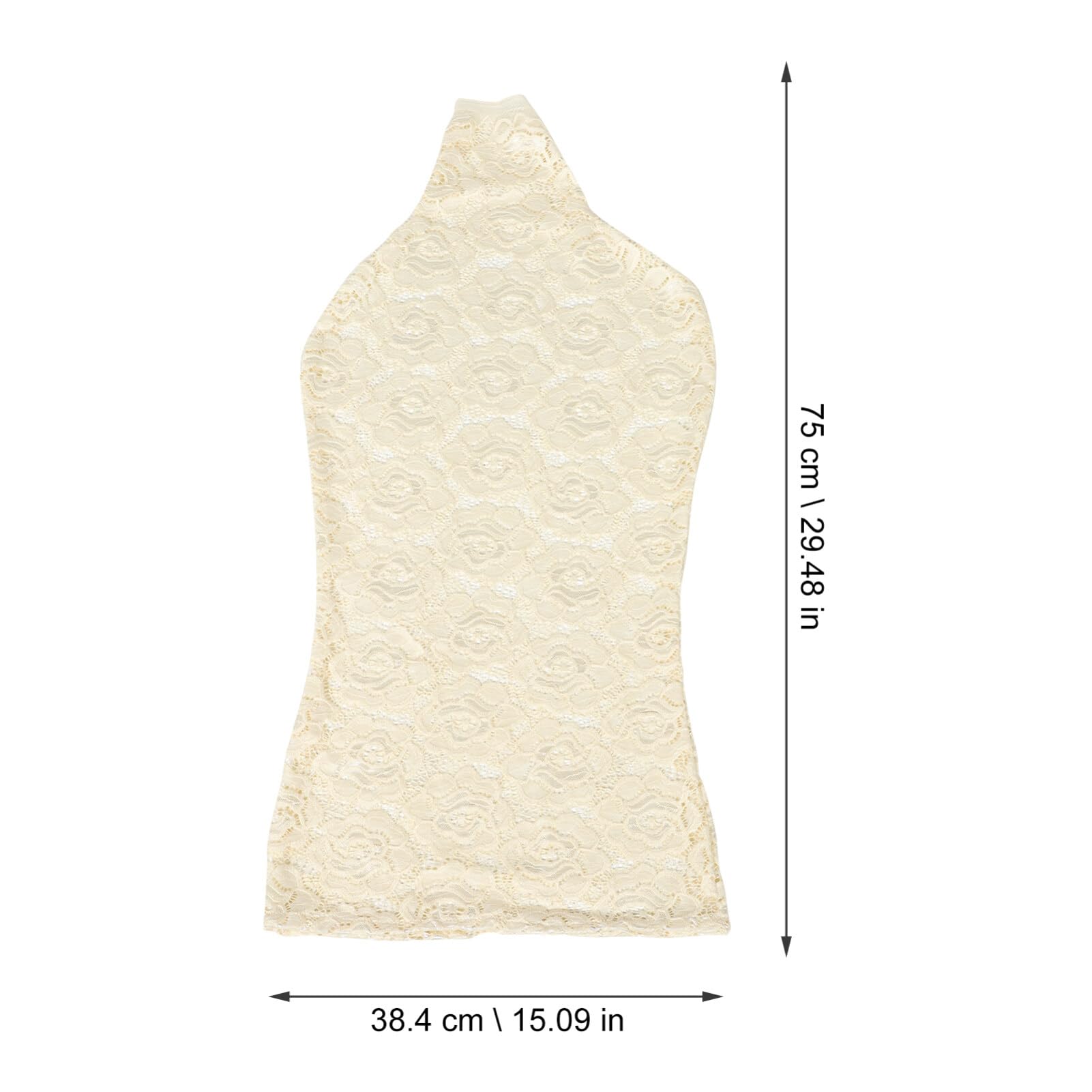 ULTECHNOVO Mannequin Stretch Cover Female Mannequin Lace Fabric Cover: Dressmaker Form Model Display Fitting Styling Tool for Designer Retail Boutique Store Complexion Female Mannequin Cover