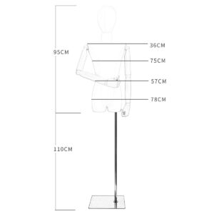 Mannequin Female Female Tailoring Dummy Mannequin with The arm Stereo Cropping Manikins Mannequins Dressmaker's Dummy Men (#7 )