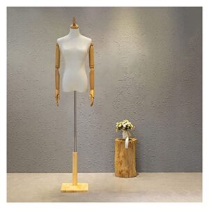 female dress form female tailors dummy torso dress form, dressmakers female mannequin body sewing torso display bust for dress jewelry display, adjustable 47.2-71.6 inch female dress form ( color : na