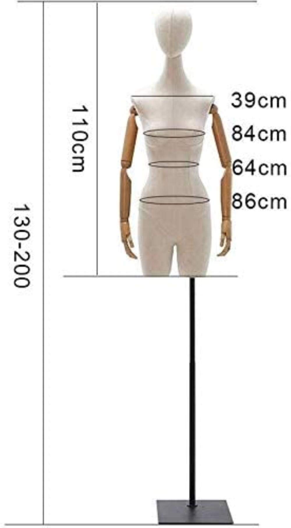 Mannequin Display Stand Tailors Dummy Mannequin Adjustable Height Female Tailors Dummy Dressmakers Mannequin Display Bust ( Color : D ) (A )