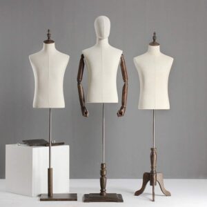 Tailors Dummy Male Mannequin Torso Manikin with Flexible Hands Round Stand Base |for Clothing Display Dressmakers Mannequin Dressmakers Dummy