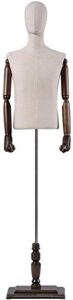 tailors dummy mannequin body adjustable height |dressmakers mannequin with head and arms |for clothing display dressmakers dummy