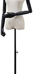 Tailors Dummy Female Mannequin Torso with Adjust Tripod Stand | for Clothing Dress Jewelry Display Tailors Dummy Dressmakers Dummy