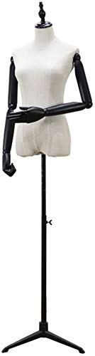 Tailors Dummy Female Mannequin Torso with Adjust Tripod Stand | for Clothing Dress Jewelry Display Tailors Dummy Dressmakers Dummy