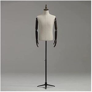 dressmaking mannequin dummy male dressmakers dummy mannequin body torso with adjustable tripod | bust tailor mannequin dummy for clothing dress display