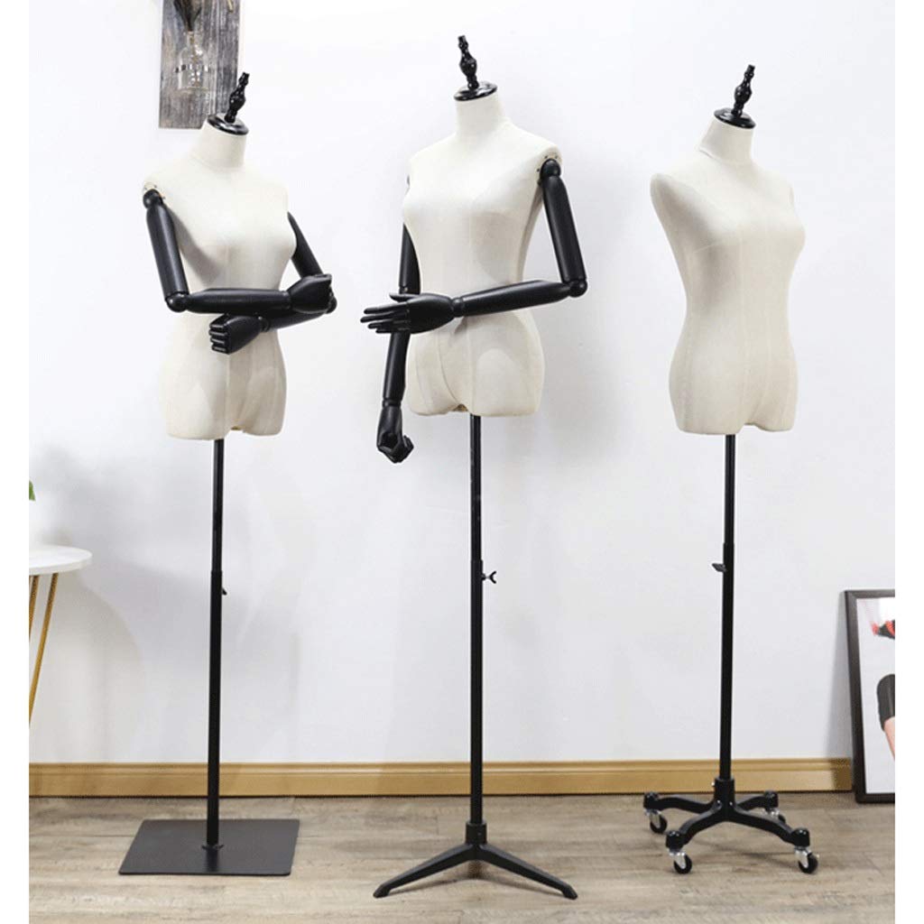 GagalU Mannequin Body Torso Adjustable Dressmakers Dummy, Female Tailors Dummy Dressmakers with a Metal Base -Available in 2 Sizes Model Display