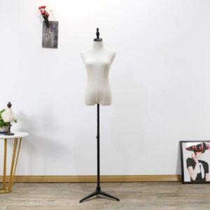 gagalu mannequin body torso adjustable dressmakers dummy, female tailors dummy dressmakers with a metal base -available in 2 sizes model display