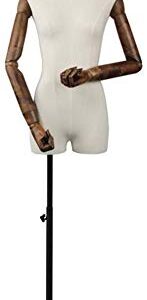 Tailors Dummy Mannequin Torso Body with Universal Casters | for Clothing Dress Jewelry Display Tailors Dummy Dressmakers Dummy