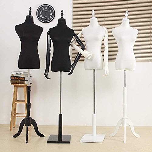 Tailors Dummy Mannequin Torso with Tripod Stand for Women Clothing Dress Display Dressmakers Dummy Female Dressmaking Dummy Tailors Bust Mannequin