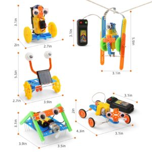 STEM Robotics Science Kits, Crafts for Boys 6-8 Girls 8-12, Robot Building Kit for Kids 8-10, Electronic Science Experiments Activities, Engineering Toys 7+ 6 7 8 9 10 11 12 + Year Old Gifts