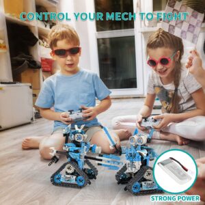 Coplus 5 in 1 STEM Robot Toy Building Kit, Erector Set for Boys 8-14 Years Old, 398Pcs App & Remote Control Blocks DIY Engineering Robotics for Kids, 6 7 9 10 11 12+ Boys & Girls Birthday Gifts Ideas