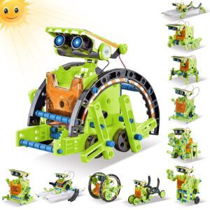 histoye 12-in-1 stem solar toy robot diy building kit for kids 8-10 robot engineering science experiment kit for boys 8-12 solar power robotics set for kids 8 9 10 11 12 year old toy gift for boy girl