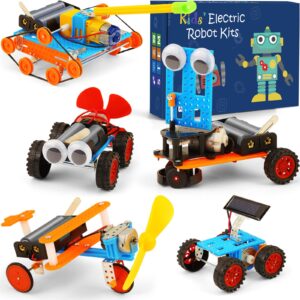 stem science kits for kids 5-7 8-12, robot building kit stem toys for boys crafts 5-8 6-8, science activities experiments engineering project electronic toy for 5 6 7 8 9 10 11 12 year old boy gifts