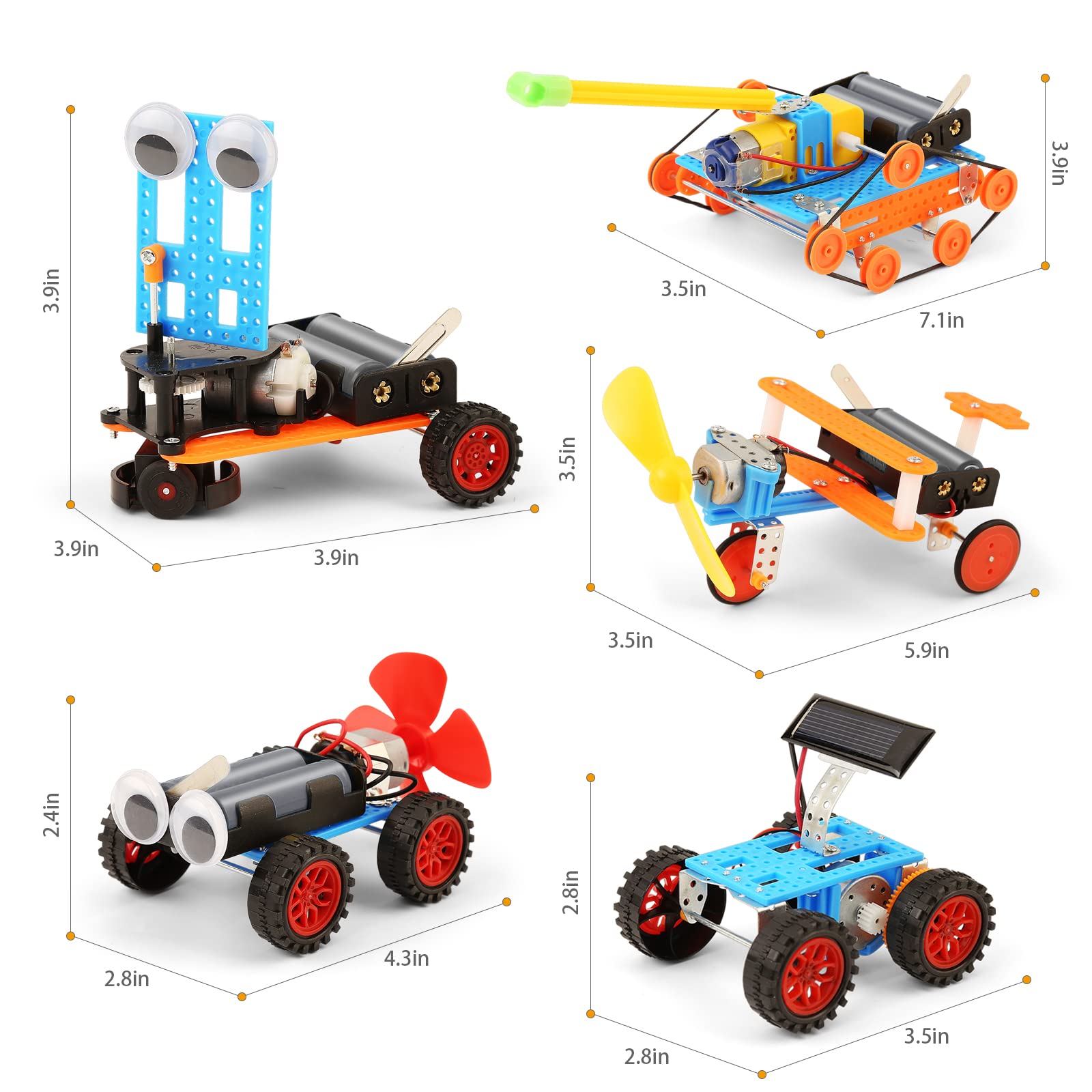 STEM Science Kits for Kids 5-7 8-12, Robot building Kit STEM Toys for Boys Crafts 5-8 6-8, Science Activities Experiments Engineering Project Electronic Toy for 5 6 7 8 9 10 11 12 Year Old Boy Gifts