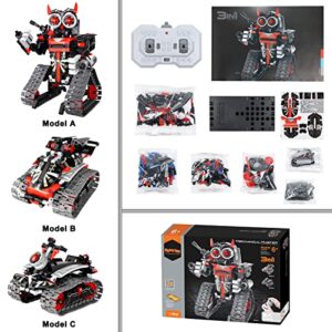 BEMITON Robot Building Toys STEM Projects for Kids Ages 6-10 8-12 and up, 3 in 1 Remote Control Car Coding set, Educational Robotics Science Kit, Birthday for Teen Boys Girls