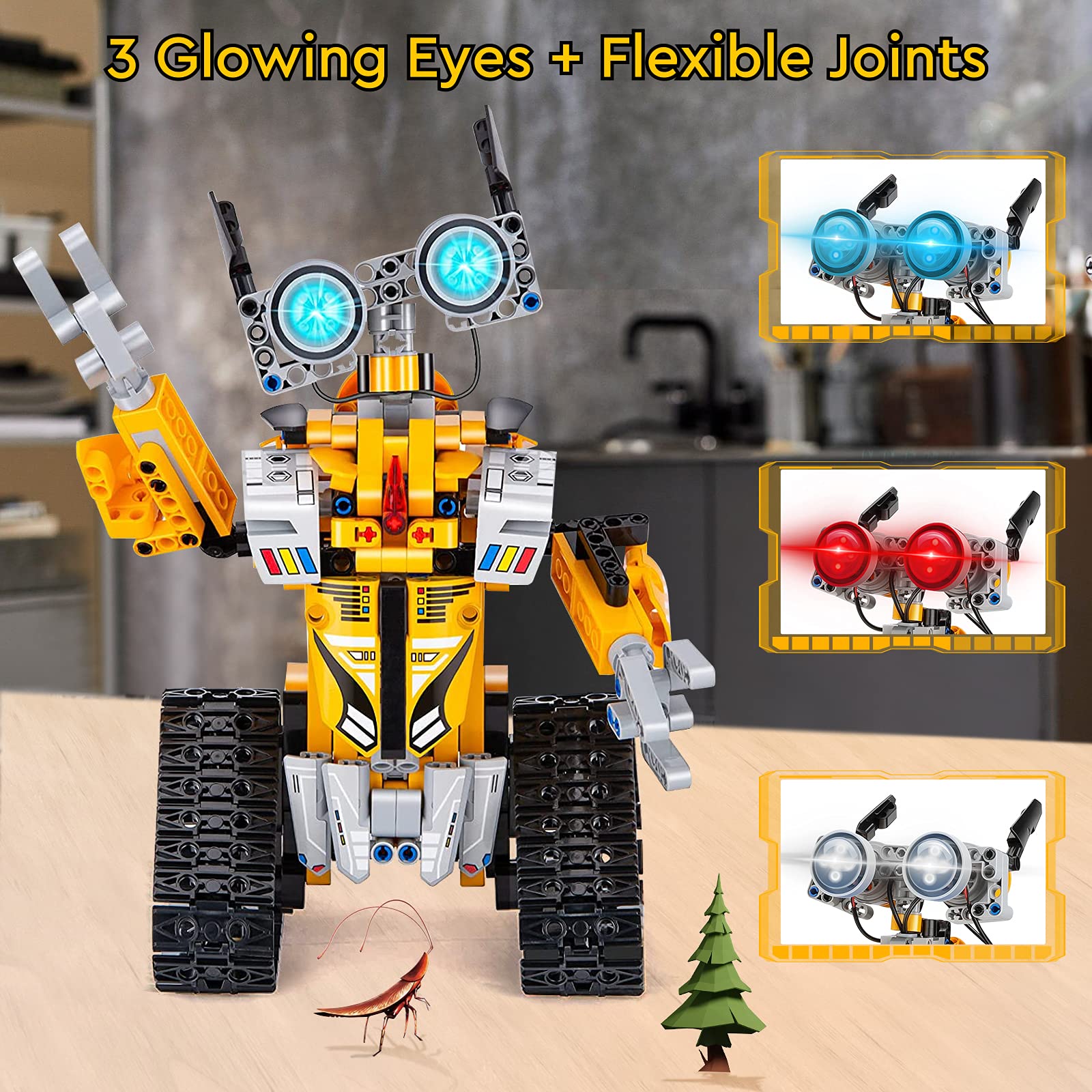 Sillbird STEM Projects for Kids Ages 8-12, Remote & APP Controlled Robot Building kit Toys Gifts for Boys Girls Age 8 9 10 11 12-15 (468 Pcs)