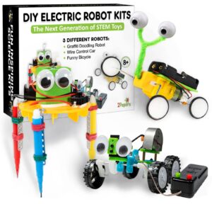 diy robotic science kits for kids age 8-12 6-8, stem projects for kids ages 8-12, building robot kit experiments, educational toys for ages 8-13, gifts for boys & girls age 6 7 8 9 10 11 12 years old