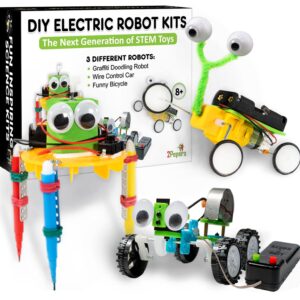 DIY Robotic Science Kits for Kids Age 8-12 6-8, STEM Projects for Kids Ages 8-12, Building Robot Kit Experiments, Educational Toys for Ages 8-13, Gifts for Boys & Girls Age 6 7 8 9 10 11 12 Years Old