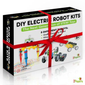 DIY Robotic Science Kits for Kids Age 8-12 6-8, STEM Projects for Kids Ages 8-12, Building Robot Kit Experiments, Educational Toys for Ages 8-13, Gifts for Boys & Girls Age 6 7 8 9 10 11 12 Years Old