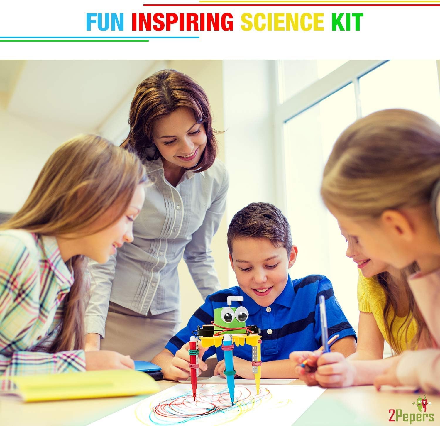 DIY Robotic Science Kits for Kids Age 8-12 6-8, STEM Projects for Kids Ages 8-12, Building Robot Kit Experiments, Educational Toys for Ages 8-13, Gifts for Boys & Girls Age 6 7 8 9 10 11 12 Years Old