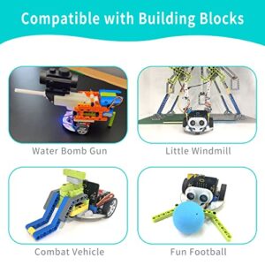 ELECFREAKS microbit Mini Cutebot Kit Compatible with BBC Micro:bit V2 and V1, DIY Programmable Robot Car Kit, STEM Educational Project, Graphical Makecode Coding Car(Without Micro:bit and AAA Battery)