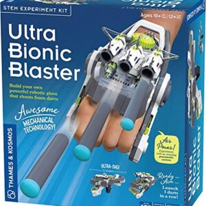 Thames & Kosmos Ultra Bionic Blaster STEM Experiment Kit | Construct a Robotic Foam Dart Blasting Glove | Challenging Build, Learn About Mechanical Technology & Engineering