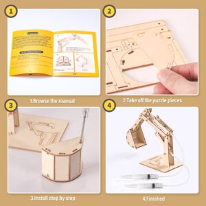 STEM Science Kits for Kids Ages 8-12, Wood Crafts Building Kits for Boys 6-8, Science Experiment Projects, Wooden Puzzles 8-10-12, Engineering Model Kit, STEM Toys for 7+ 8 9 10 12 14 Years Old