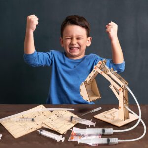 STEM Science Kits for Kids Ages 8-12, Wood Crafts Building Kits for Boys 6-8, Science Experiment Projects, Wooden Puzzles 8-10-12, Engineering Model Kit, STEM Toys for 7+ 8 9 10 12 14 Years Old