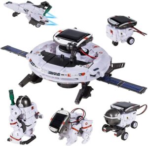 gobidex stem projects science toys for kids ages 8-12, 6-in-1 space solar robot toys, educatoinal building science kits, experiment birthday gifts for 8 9 10 11 12 13 14 year old boys girls teens