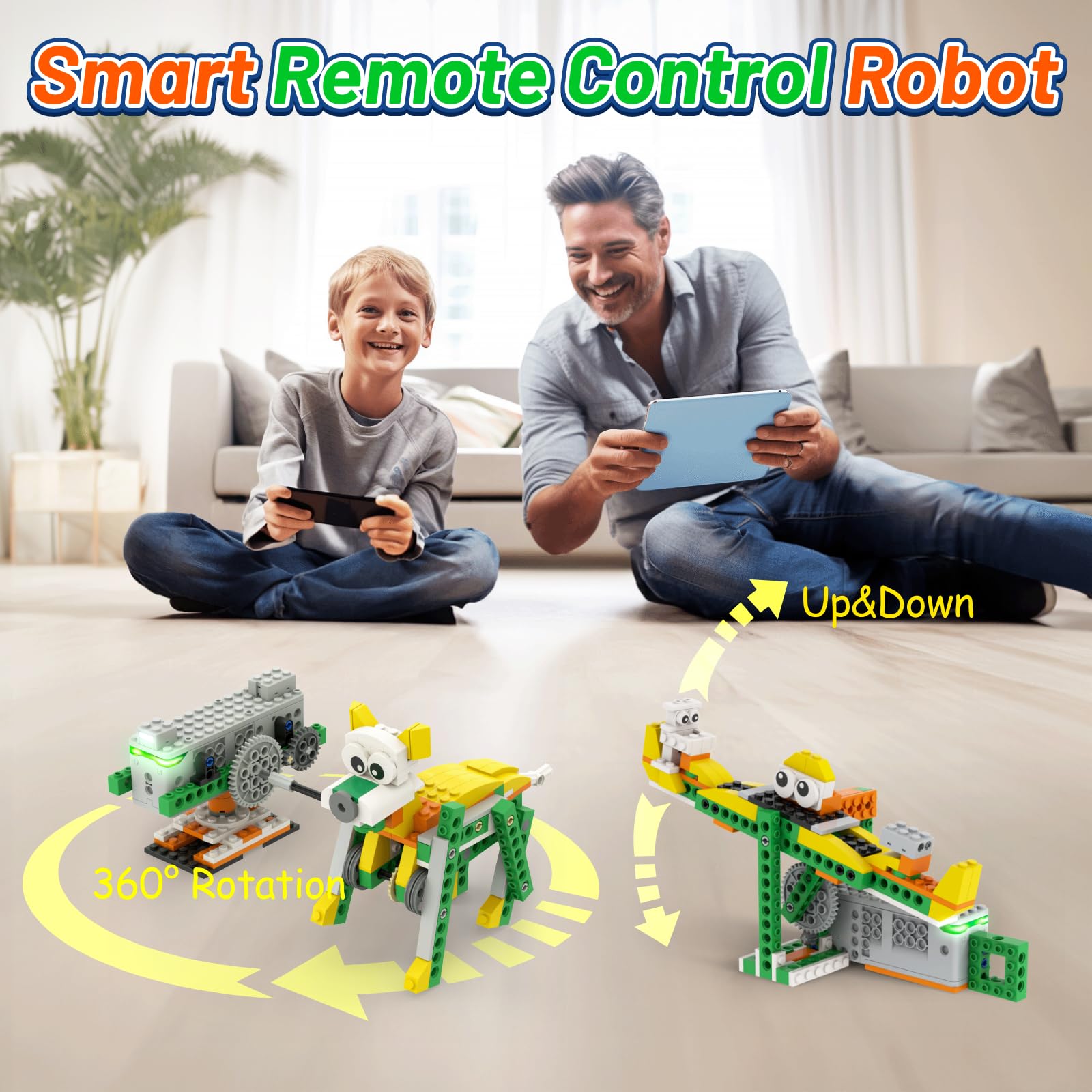 Apitor STEM 20-in-1 Education Coding Robot Toys, Coding Robot Kit DIY Building Science Kit with Scratch 3.0, Programmable Remote Control Robot for Beginners Gift for Kids Ages 6+ (Storage Version)