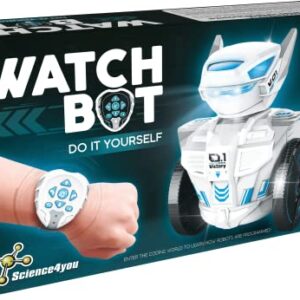 Science4you Watch Bot - Make Your Own Robot Toy, Robotics Kit with Remote Control Toys for Kids, Robot Building Kit + 35 Pieces, STEM Toys and Games, Gift for 8+ year olds Boys