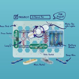 Snap Circuits Beginner, Electronics Exploration Kit, Stem Kit for Ages 5-9 (SCB-20)