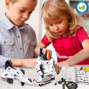 Science Kits for Kids Age 8-12 Solar Robot Kit Learning Building STEM Toys Experiments for Kids 6-8, Educational Toy for 8 9 10 Year Old Boys Girls Christmas Birthday Gifts-Powered by Solar