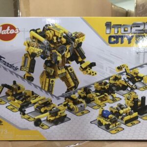 VATOS STEM Building Toys, 573 PCS Robot STEM Toys for 6 Year Old Boys 25-in-1 Engineering Building Bricks Construction Vehicles Kit Building Blocks Best Gifts for Kids Aged 6 7 8 9 10 11 12 Yr Old