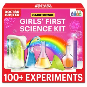 doctor jupiter girls first science experiment kit for kids ages 4-5-6-7-8| birthday gift ideas for 4-8 year old girls| stem learning & educational toys