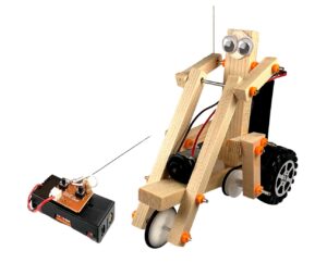 pica toys wooden wireless remote control robotics bicycle k3 - creative engineering circuit science stem building kit - electric motor diy experiment for kids, teens and adults