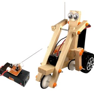 Pica Toys Wooden Wireless Remote Control Robotics Bicycle K3 - Creative Engineering Circuit Science STEM Building Kit - Electric Motor DIY Experiment for Kids, Teens and Adults