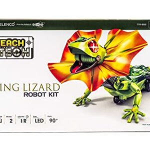 Elenco Teach Tech King Lizard, Interactive Lizard Robot Kit, STEM Creative Toys for Kids 10+ includes Assembly Parts