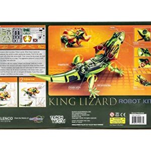 Elenco Teach Tech King Lizard, Interactive Lizard Robot Kit, STEM Creative Toys for Kids 10+ includes Assembly Parts